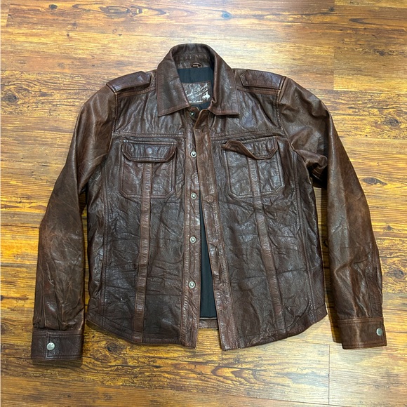Jackets & Coats | Vintage Leather Shacket | Poshmark